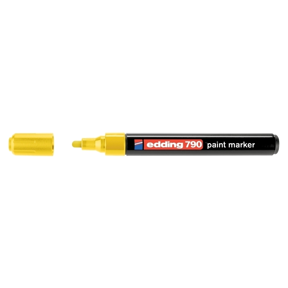 Marker permanent Edding 790, cu vopsea, corp plastic, varf rotund, 2-3 ...